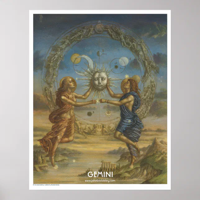 Zodiac Poster - Gemini | Zazzle