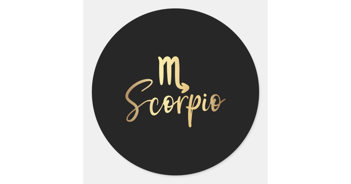 Zodiac Scorpio Classic Round Sticker | Zazzle