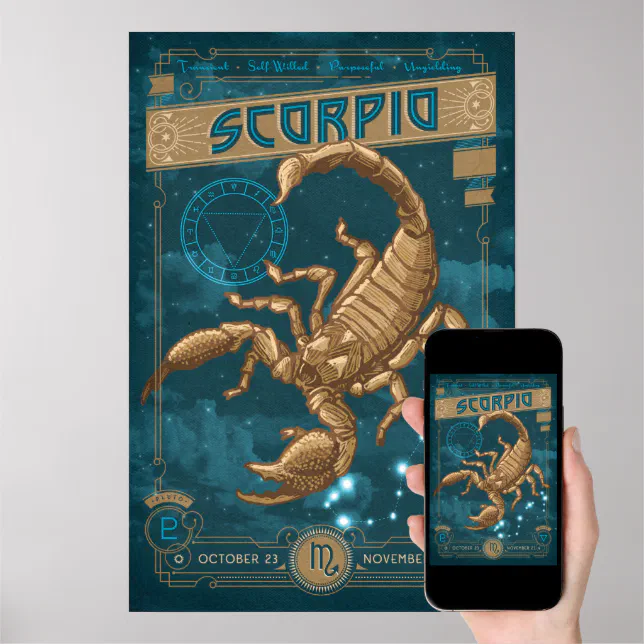 Zodiac: Scorpio Poster | Zazzle