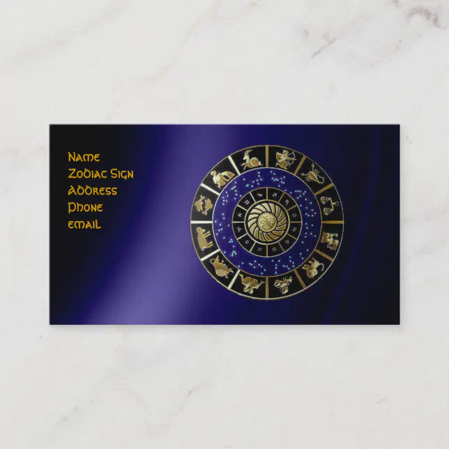 Zodiac Sign Business Card | Zazzle