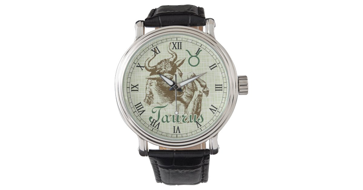 Zodiac Sign Taurus Symbol Watch | Zazzle