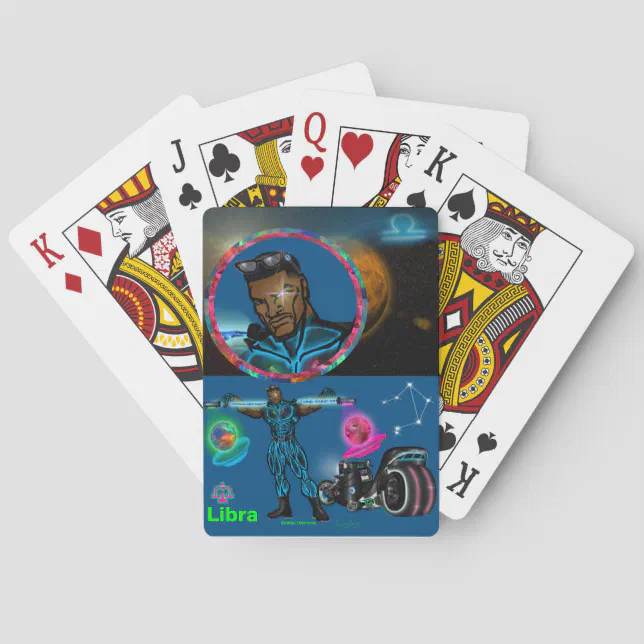 Zodiac Universe - Libra - Classic Playing Cards | Zazzle