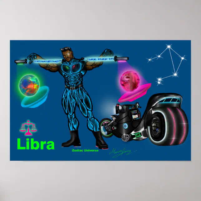 Zodiac Universe - Libra Poster | Zazzle