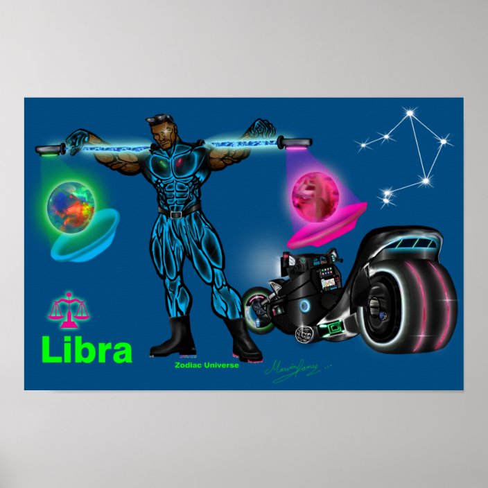 Zodiac Universe - Libra Poster | Zazzle.com