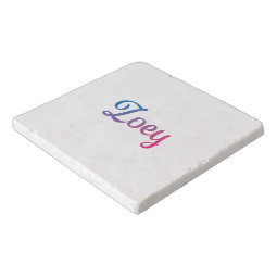Zoey Stylish Cursive Trivet | Zazzle