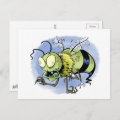 Zom-bee ( Zombie Bee ) Postcard | Zazzle
