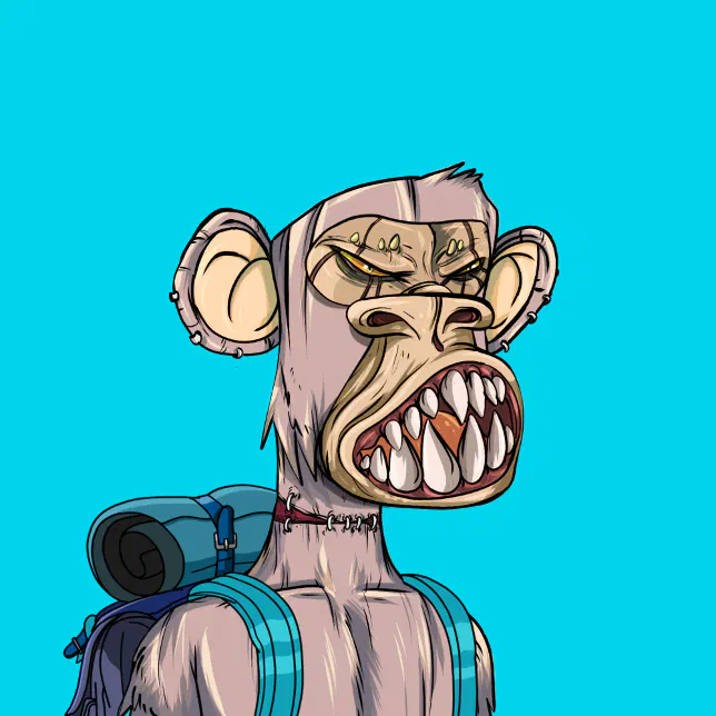 Zombie Ape Back To School NFT #2385 Sticker | Zazzle