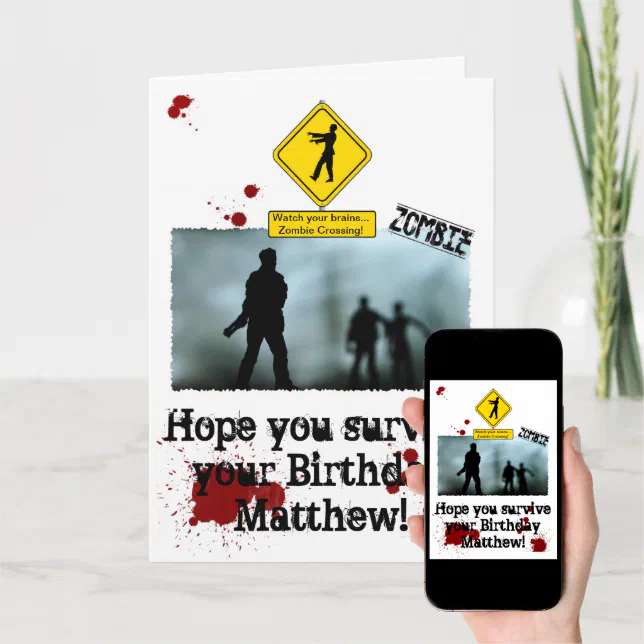 Zombie Apocalypse - Funny Zombies Birthday Card | Zazzle