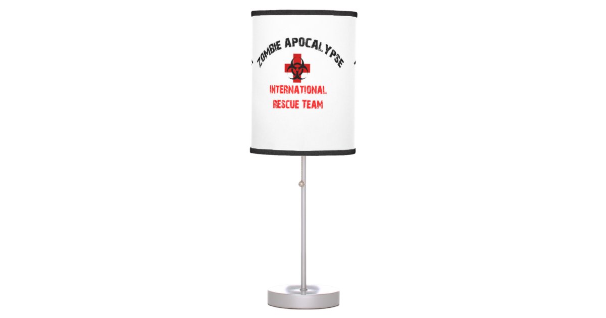 Zombie Apocalypse Table Lamp Walking Undead Dead | Zazzle