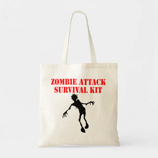 "ZOMBIE ATTACK SURVIVAL KIT" Bag | Zazzle