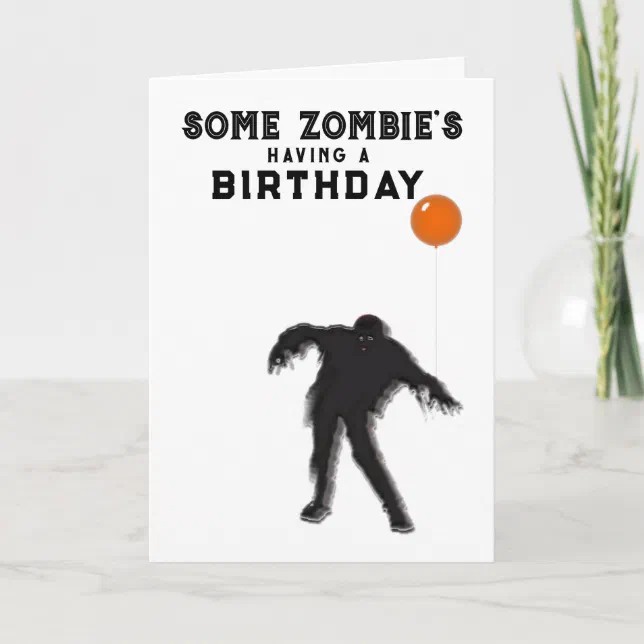 Zombie Birthday Card | Zazzle