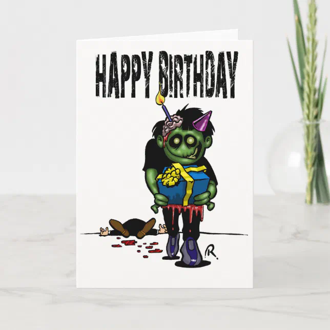 Zombie Birthday Card | Zazzle