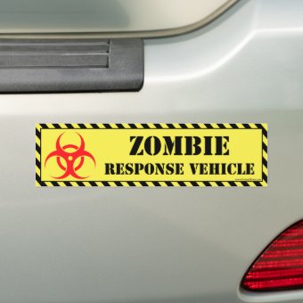 Zombie Bumper Sticker | Zazzle