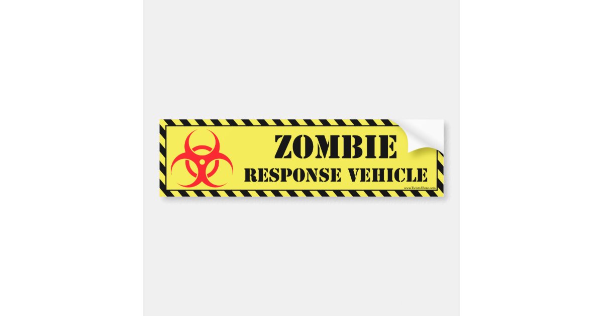 Zombie Bumper Sticker | Zazzle.com