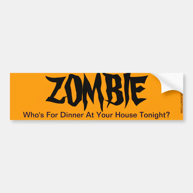 ZOMBIE BUMPER STICKER | Zazzle