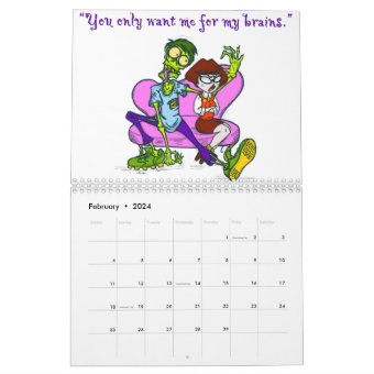 Zombie Calendar! Calendar | Zazzle