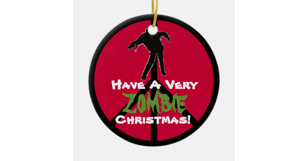 ZOMBIE Christmas Ornament | Zazzle