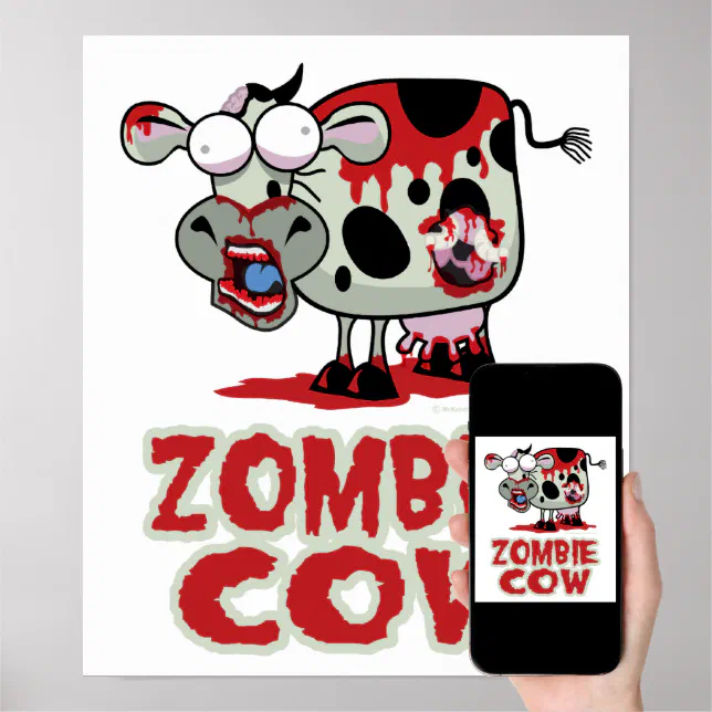 Zombie Cow Poster | Zazzle