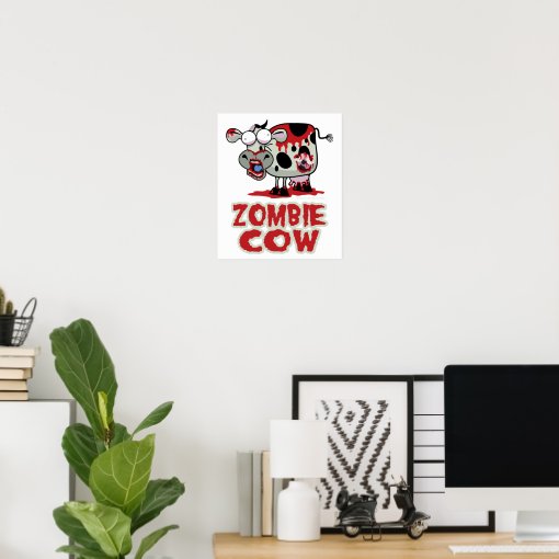 Zombie Cow Poster | Zazzle