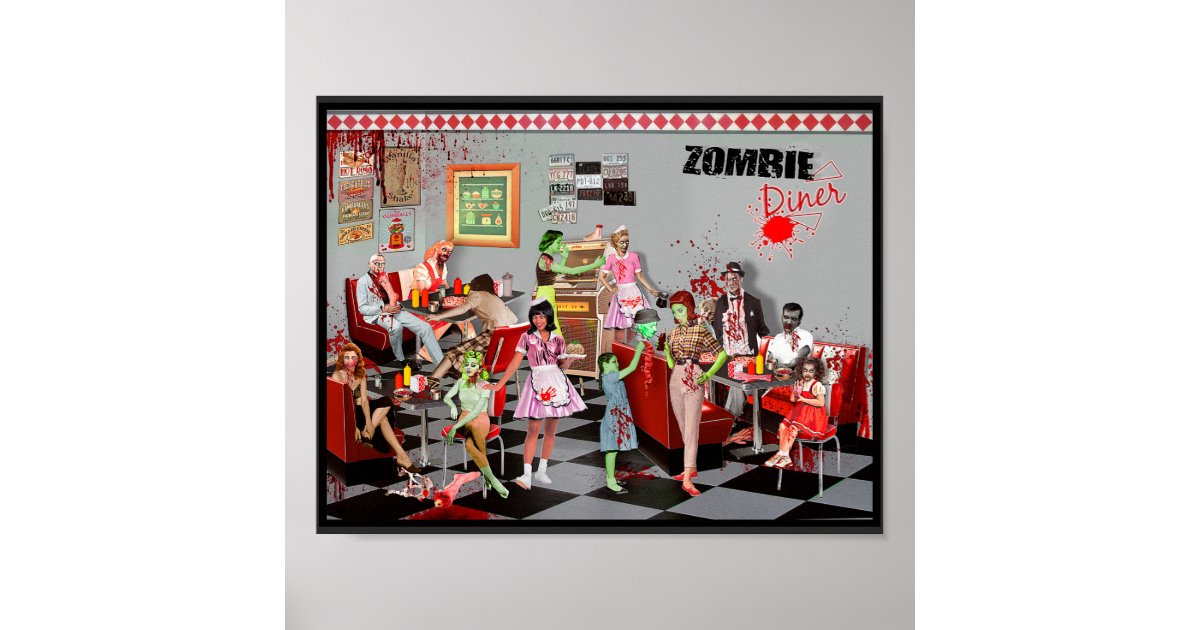 Zombie Diner Poster | Zazzle