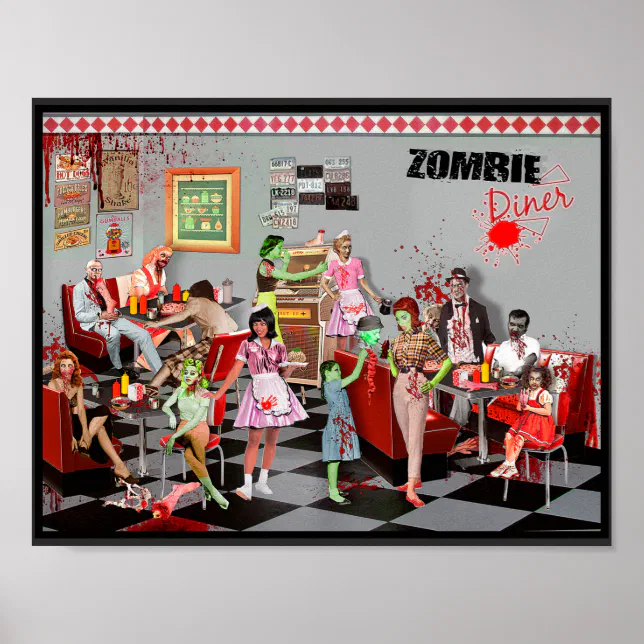 Zombie Diner Poster | Zazzle
