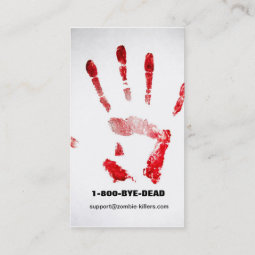 Zombie Disposal Business Cards | Zazzle