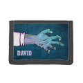 Zombie Hand Personalized Graphic Trifold Wallet | Zazzle