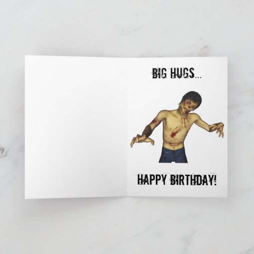 Zombie Happy Birthday Card | Zazzle