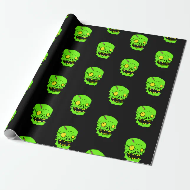 zombie head wrapping paper | Zazzle