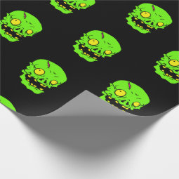 zombie head wrapping paper | Zazzle