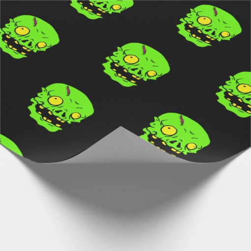 zombie head wrapping paper | Zazzle