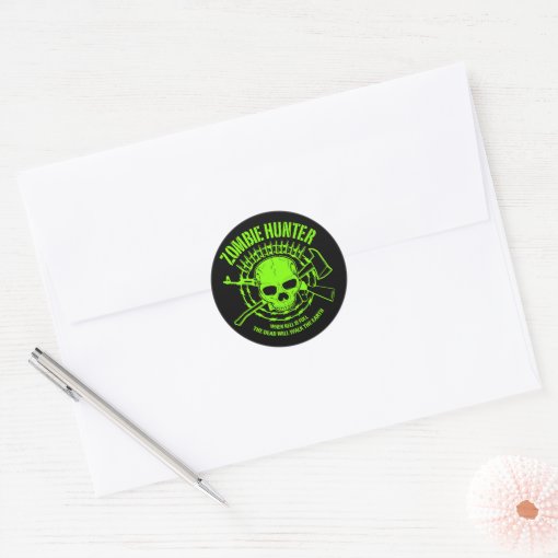 Zombie Hunter Sticker | Zazzle
