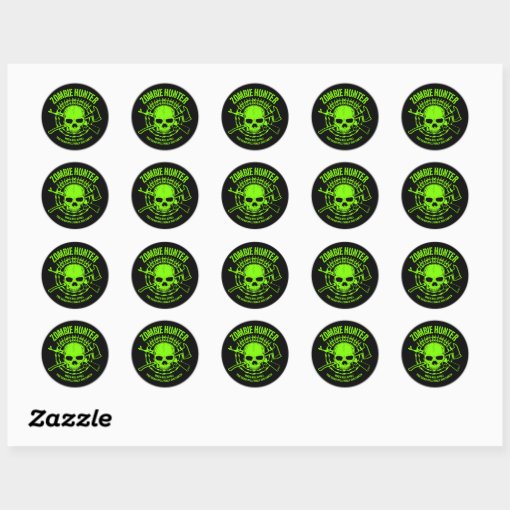 Zombie Hunter Sticker | Zazzle