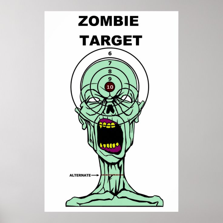 Zombie Hunters Target Poster | Zazzle