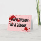 Zombie Valentine's Day Humor Holiday Card | Zazzle.com