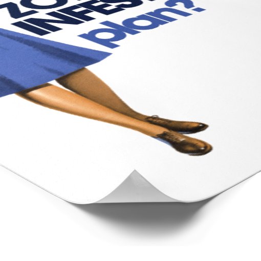 Zombie Infestation Plan Poster | Zazzle