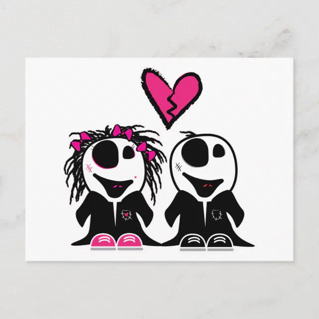 ZOMBIE LOVE POSTCARD | Zazzle