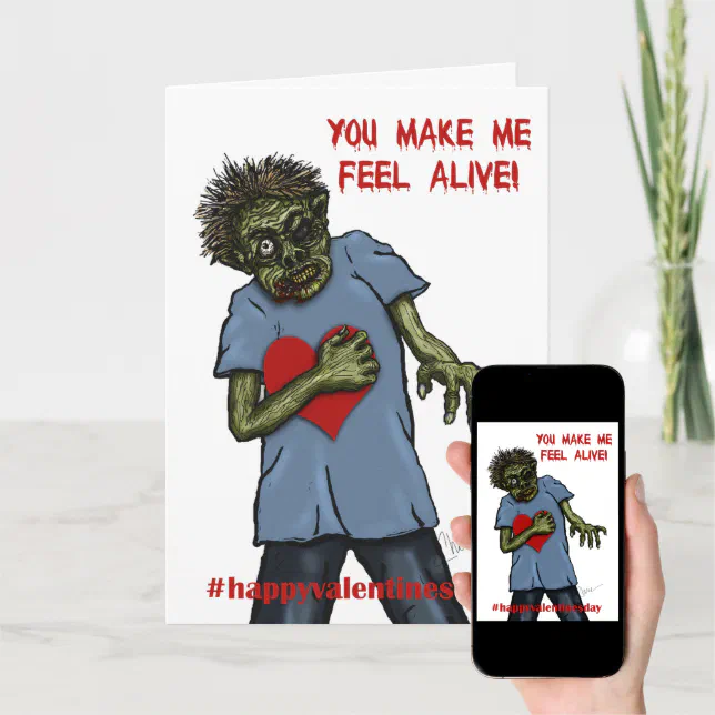 Zombie Love | Valentine's Day Holiday Card | Zazzle