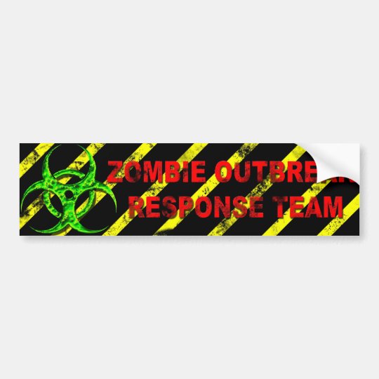 Zombie Outbreak Response Team Bumper Sticker | Zazzle.com