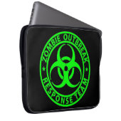Zombie Outbreak Response Team Neon Green Laptop Sleeve | Zazzle
