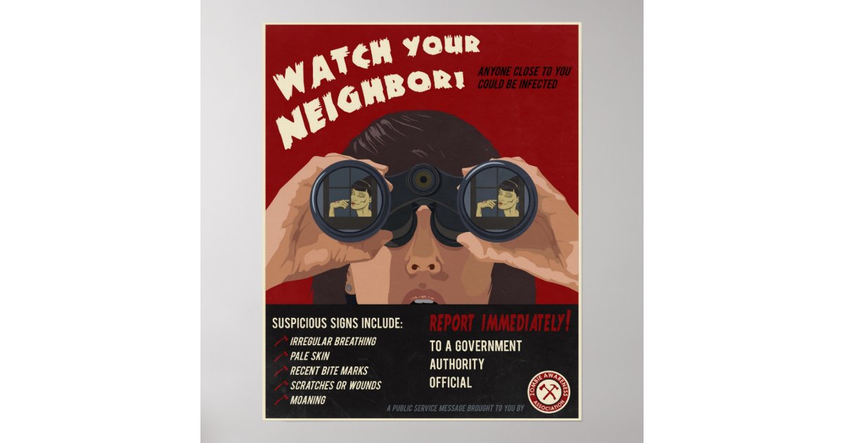 Zombie propaganda poster | Zazzle