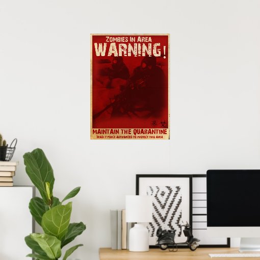 Zombie Quarantine Poster | Zazzle