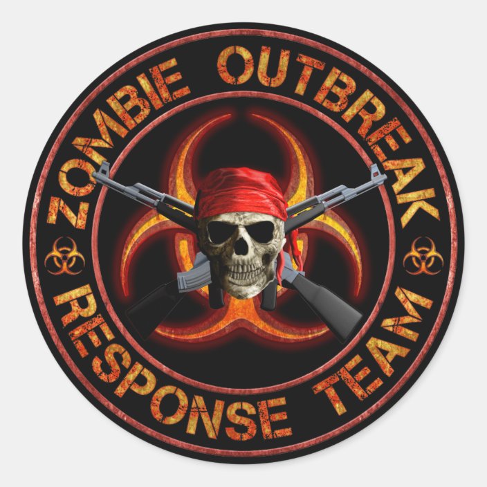 Zombie Response Team Classic Round Sticker | Zazzle.com