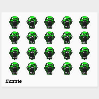 Zombie Sticker | Zazzle