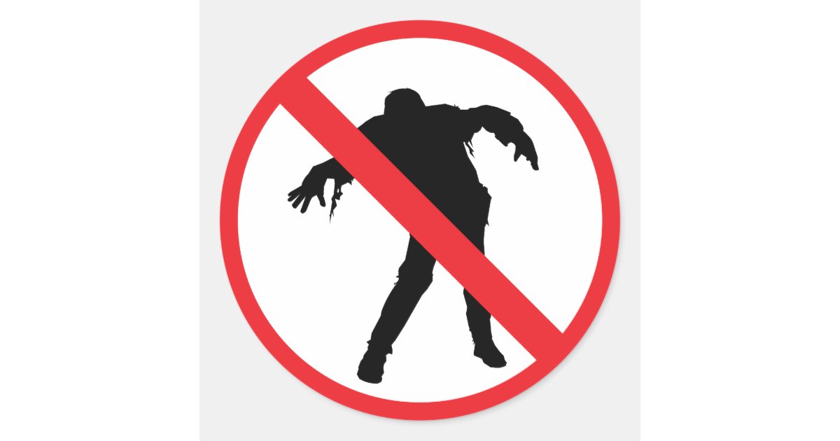 Zombie Sticker | Zazzle