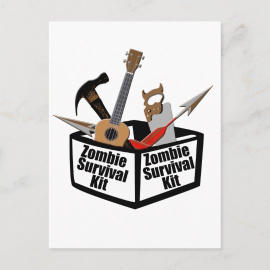 Zombie Survival Kit Postcard | Zazzle.com