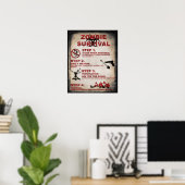 ZOMBIE SURVIVAL POSTER | Zazzle