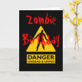 Zombie Undead and Unfed Birthday Card | Zazzle