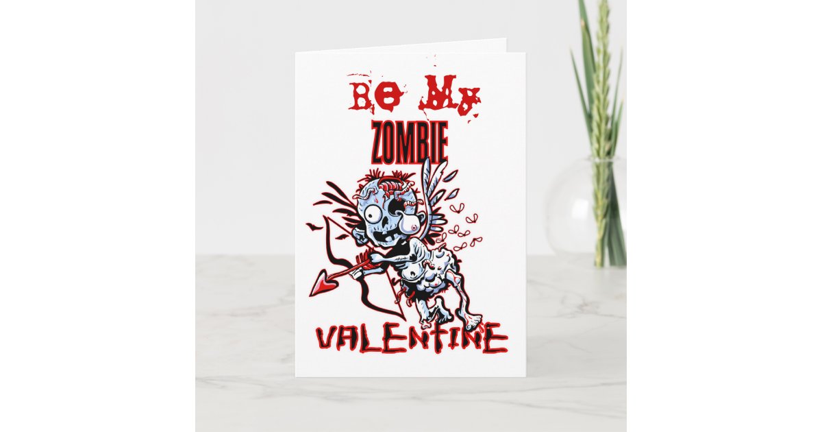Zombie Valentine Holiday Card | Zazzle