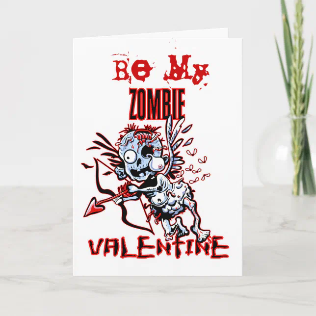 Zombie Valentine Holiday Card | Zazzle